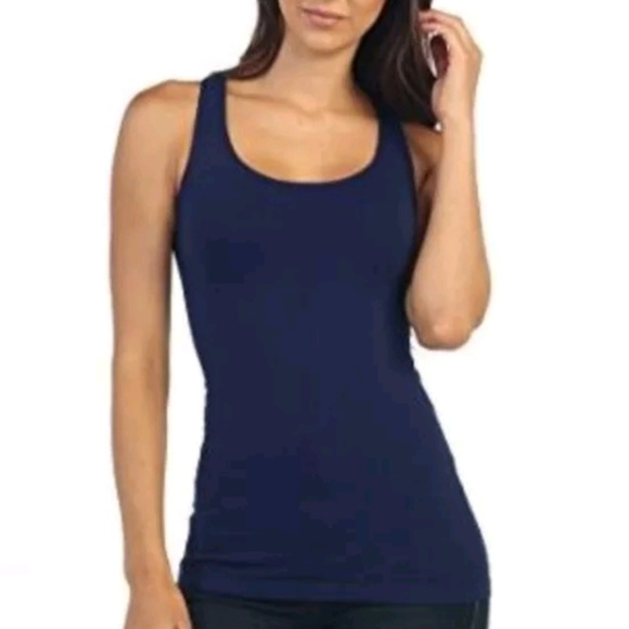 Planet Gold | Tops | New Planet Gold Navy Blue Muscle Tank | Poshmark